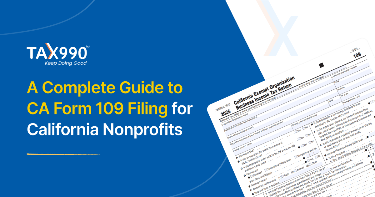 A Complete Guide to CA Form 109 Filing for California Nonprofits - Blog ...